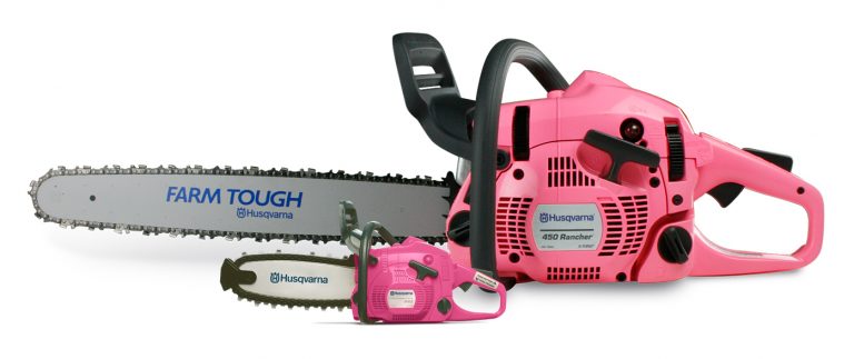 Win a Pink Husqvarna 450 Rancher Chainsaw