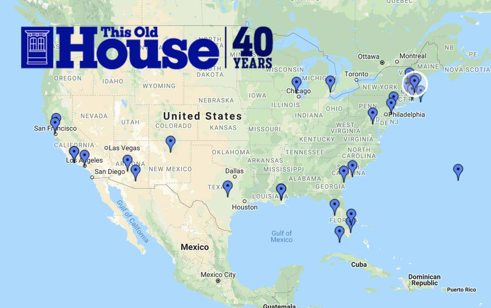 This Old House Project Location Map