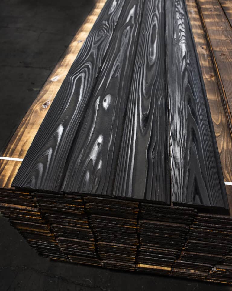 The Beauty of Nakamoto Forestry Charred Wood Siding
